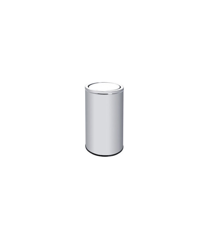 AL74025SV ΚΑΔΟΣ ΑΠΟΡΡΙΜΜΑΤΩΝ ΚΥΛΙΝΔΡΙΚΟΣ INOX ΜΕ ΠΑΛΛΟΜΕΝΟ ΚΑΠΑΚΙ 25LT ...