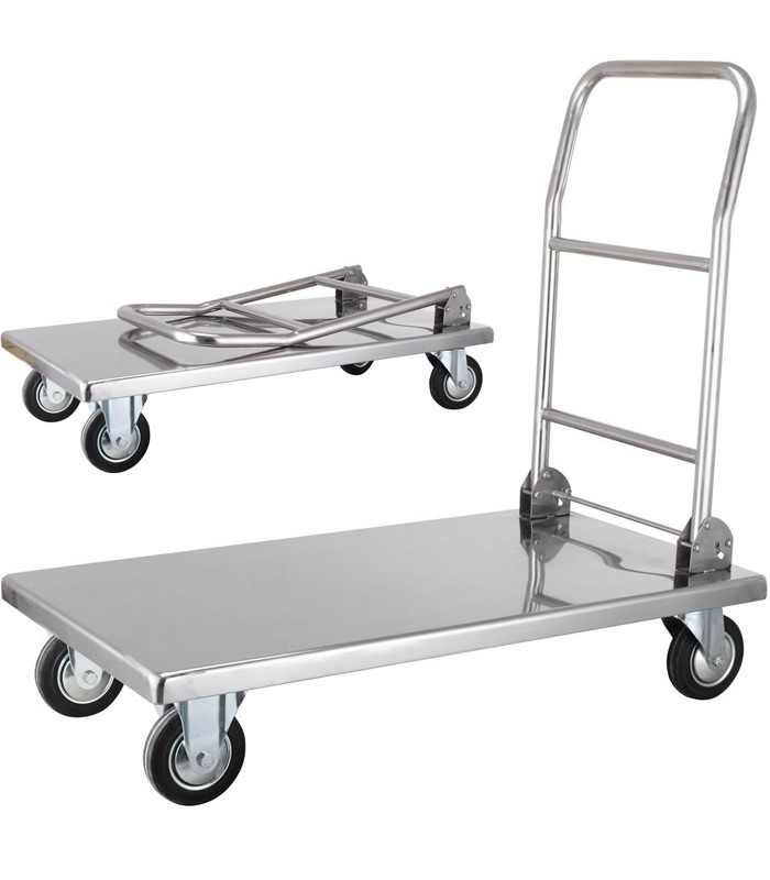 ΚΑΡΟΤΣΑΚΙ ΜΕΤΑΦΟΡΑΣ INOX ΣΠΑΣΤΟ ΧΕΡΟΥΛΙ 60x90cm 300kg