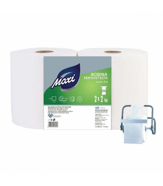 ΧΑΡΤΙ ΚΟΥΖΙΝΑΣ BOBINA Α' ΛΕΥΚΟ ΛΕΙΟ 2 ΡΟΛΑ x 2KG MAXI