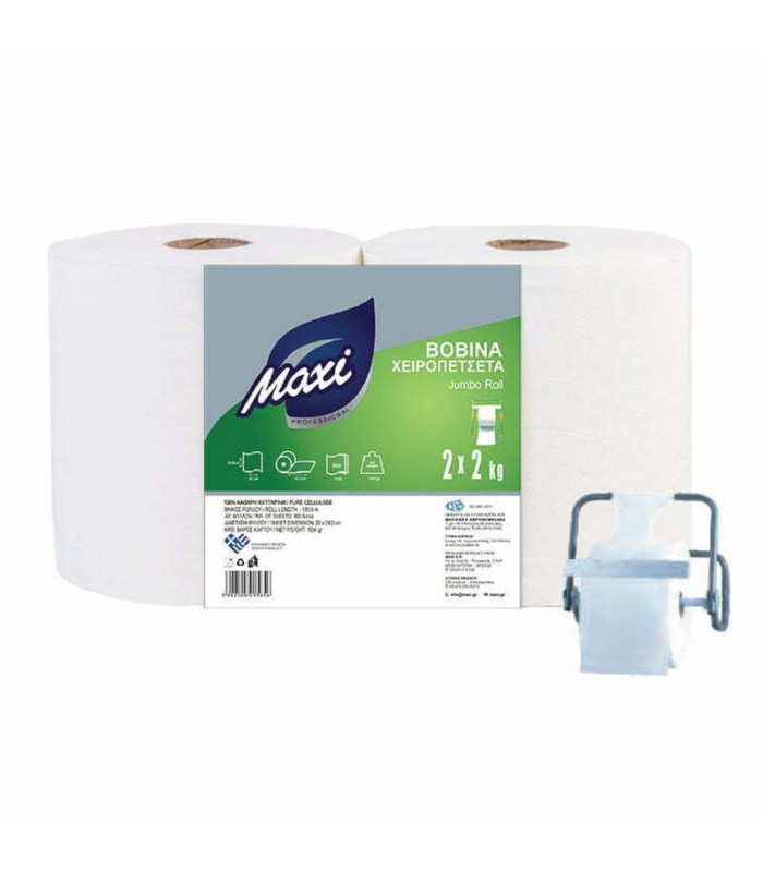 ΧΑΡΤΙ ΚΟΥΖΙΝΑΣ BOBINA Α' ΛΕΥΚΟ ΛΕΙΟ 2 ΡΟΛΑ x 2KG MAXI
